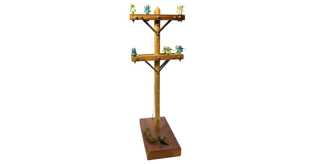 Miniature Telephone Pole; Fantastic detail! Own your own telephone pole!