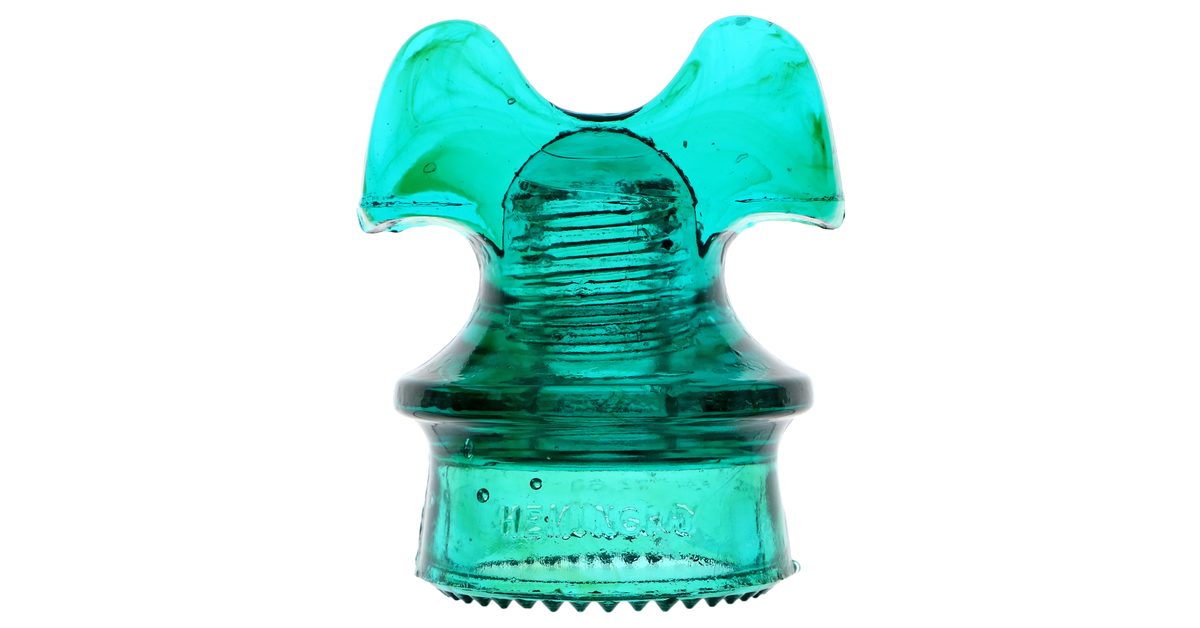 CD 257 HEMINGRAY // No 60, Aqua w/ Amber Swirls; A real character!