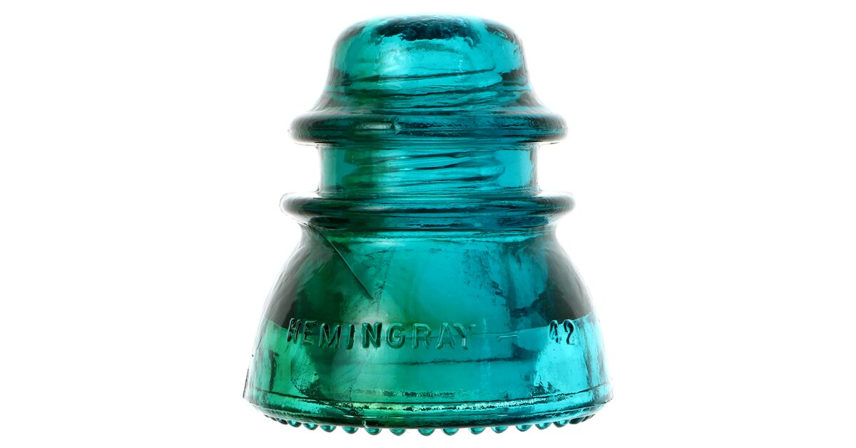 CD 154 HEMINGRAY-42, Blue/Green Two Tone; Great color separation!