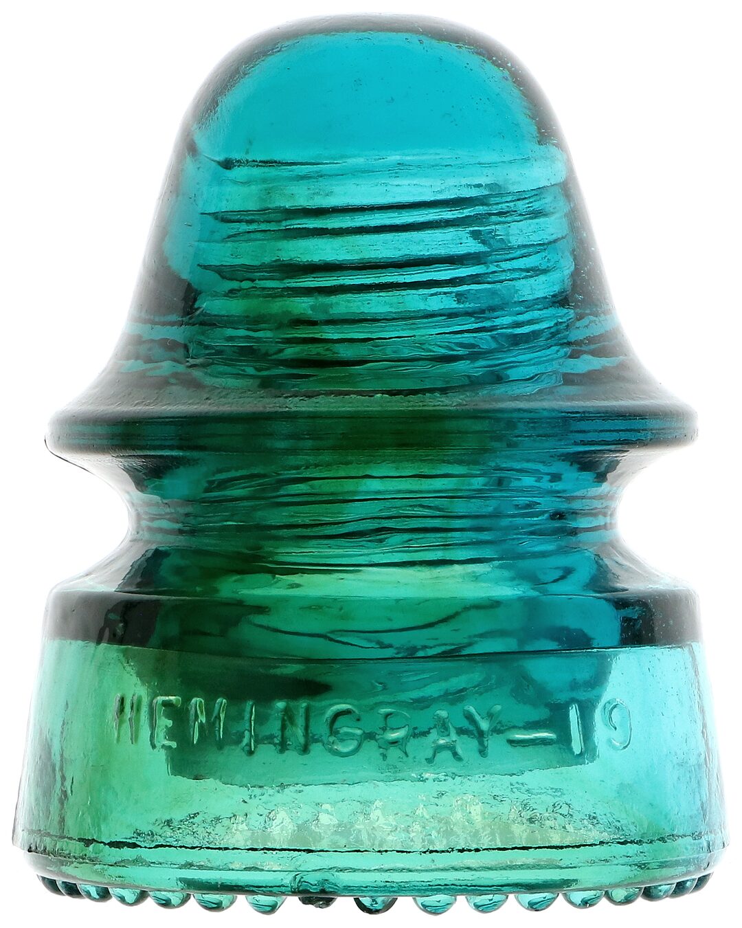 CD 162 HEMINGRAY-19, Hemingray Blue/Green Two Tone; Very nice ...