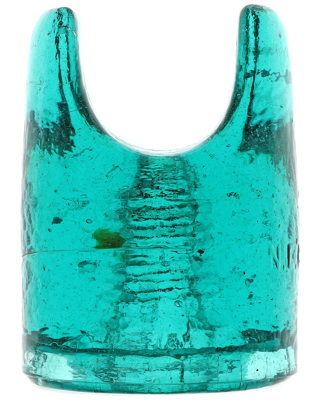 CD 267.5 N.E.G.M.CO., Blue Aqua; Big chunk of glass nicknamed "The ...