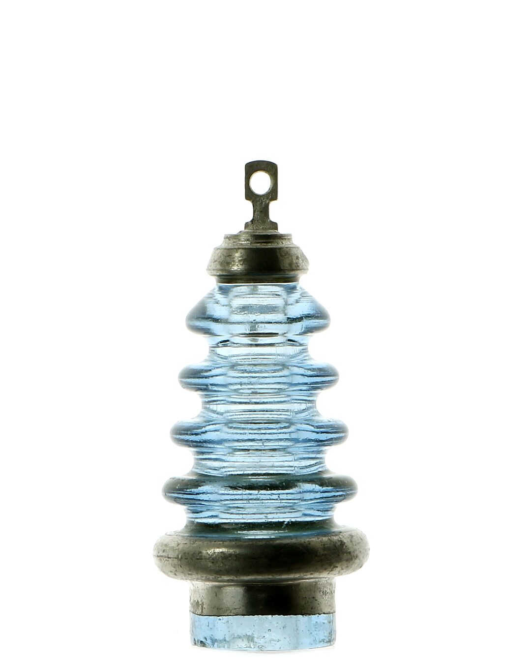 Glass Bushing, Cornflower Blue; Tiny and colorful!